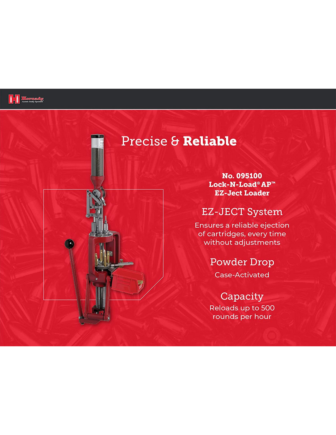 HORNADY Pressa Lock-N-Load AP Reloading Press codice 095100